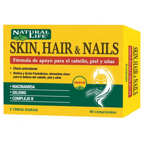 Suplemento Dietario Natural Life Skin Hair Nails 60 Comprimidos | La ...